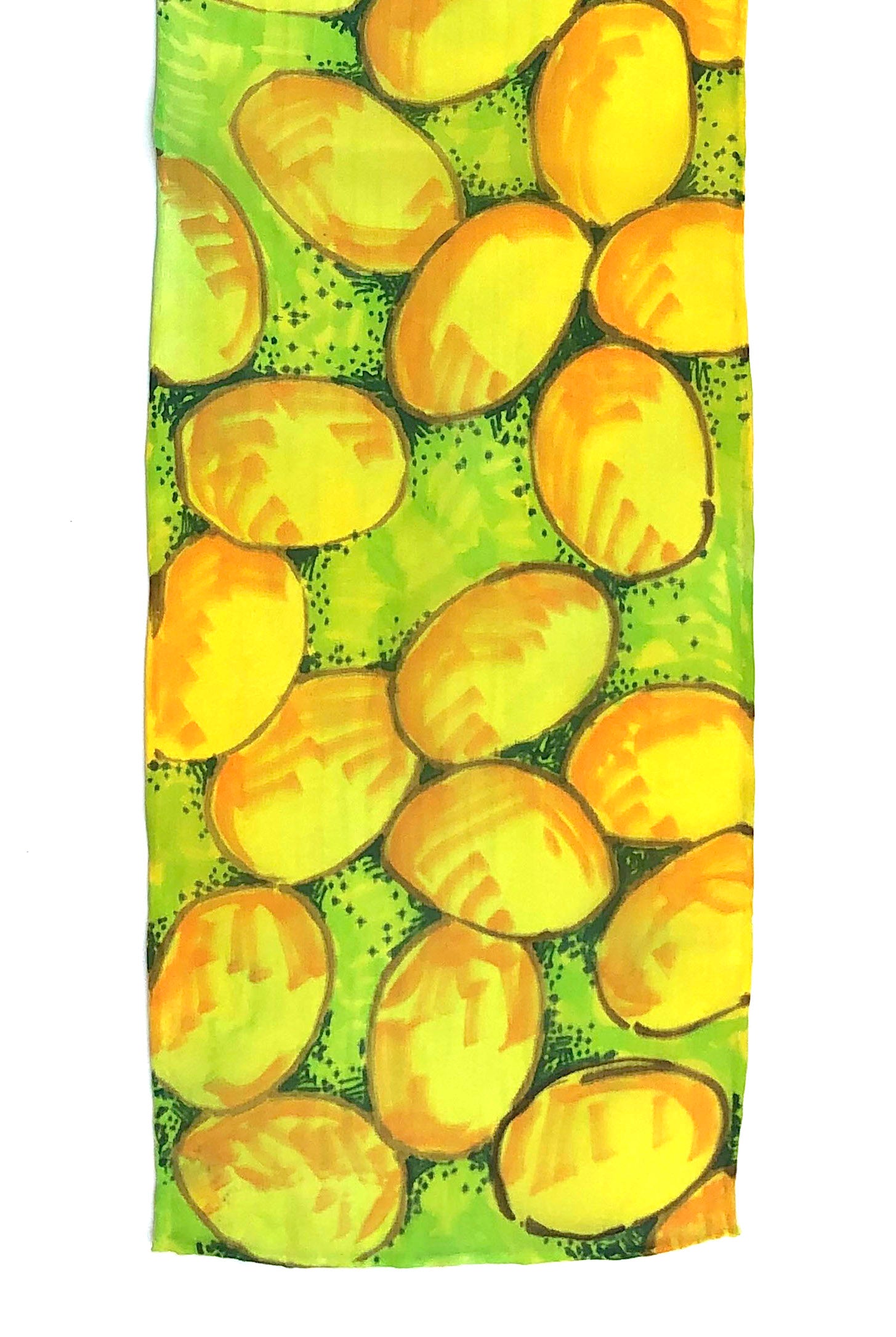Yellow River Rocks - Silk Scarf – Rio Claro Studio